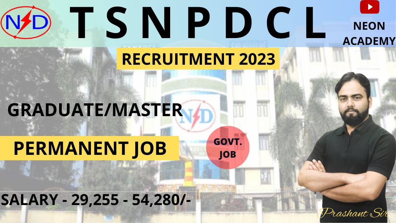 TSNPDCL Recruitment 2023 | TSNPDCL Junior Assistant Notification 2023 ...