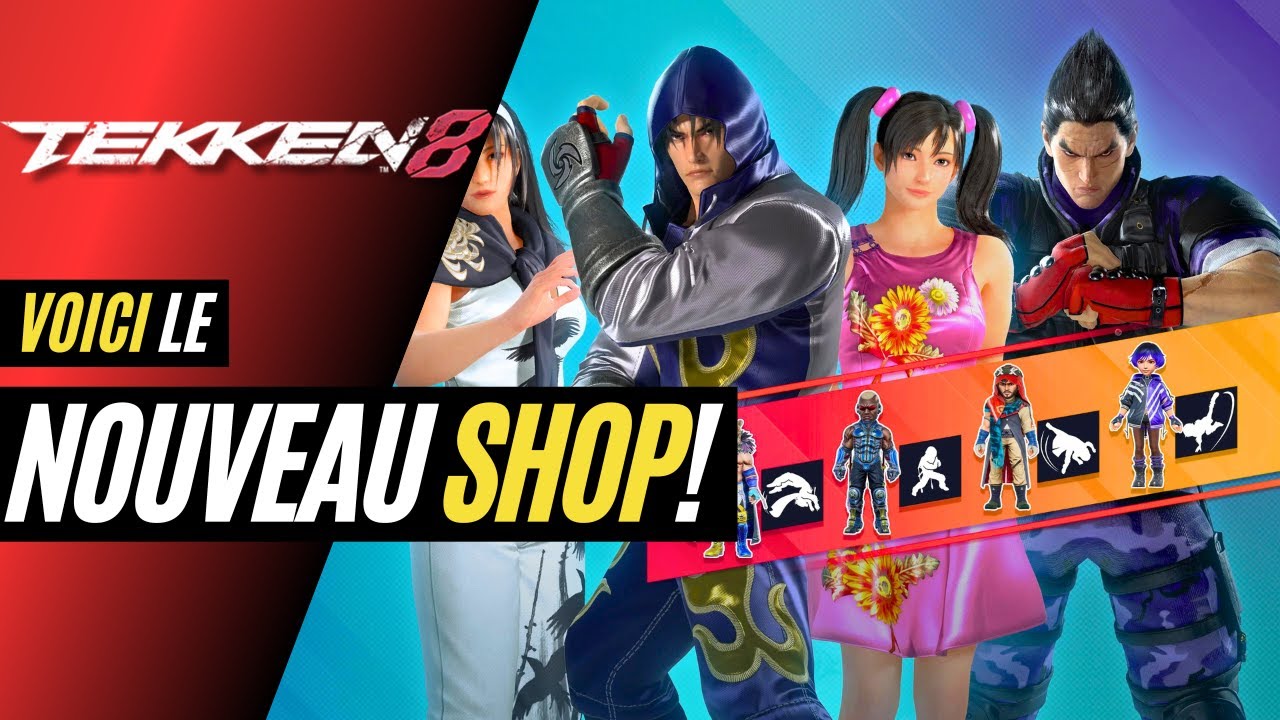 TEKKEN 8: BOUTIQUE TEKKEN SHOP DISPONIBLE, COLLAB UNIQLO - YouTube