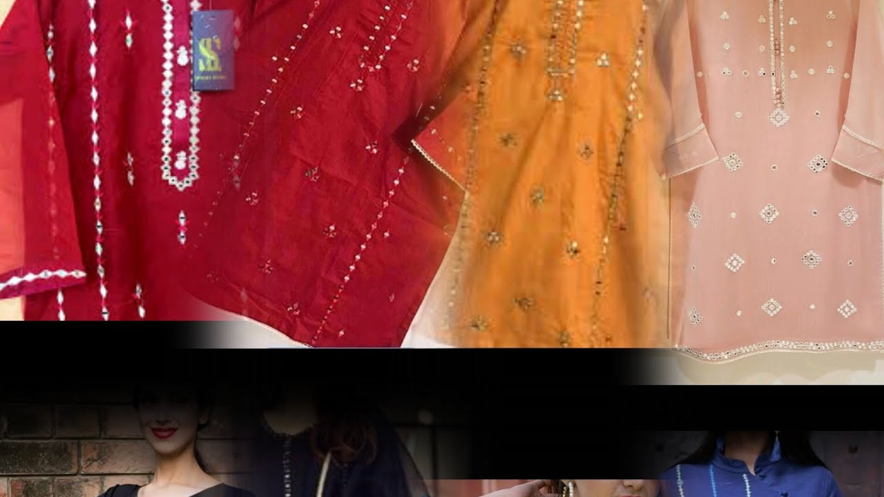 latest mirror wale dress design girl dress design for girls - YouTube