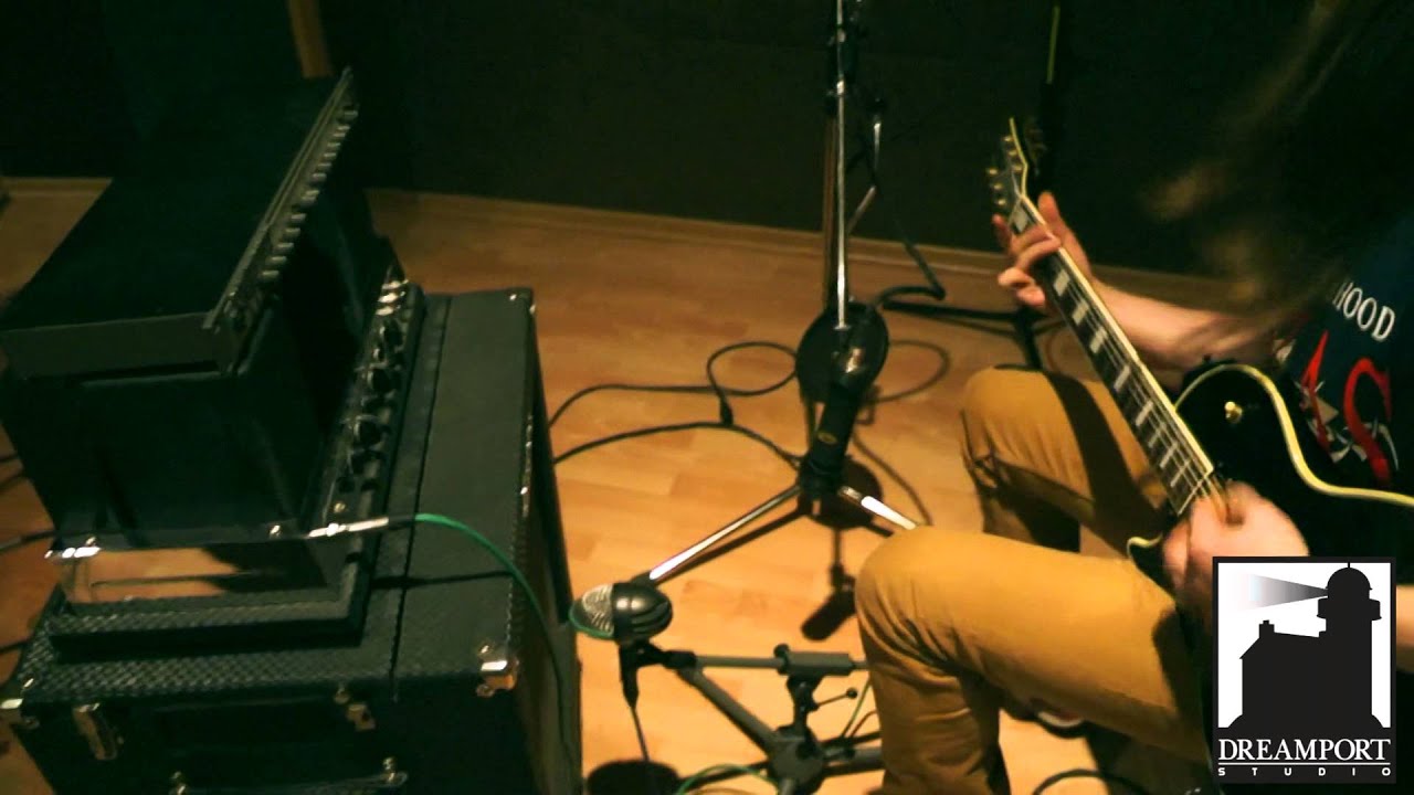 Dreamport studio - Guitar and Ampeg B15R (audio test) - YouTube