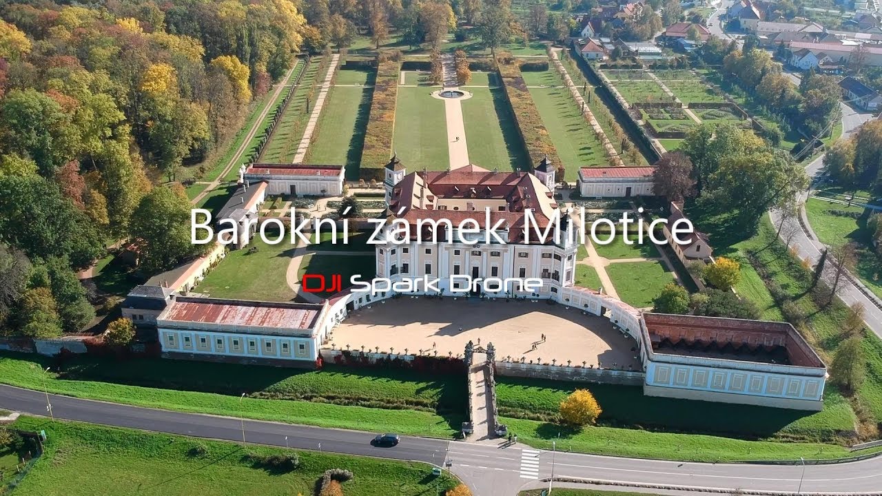 🏰 Barokní zámek Milotice DJI Spark Drone - YouTube