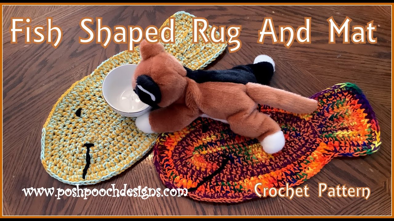 Learn How To Make The Fish Shaped Rug And Mat Crochet Pattern - # ...