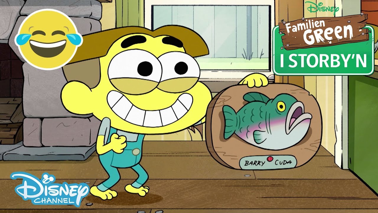 Familien Green i storby'n | Barra Cuda 🐠 - Disney Channel Norge - YouTube