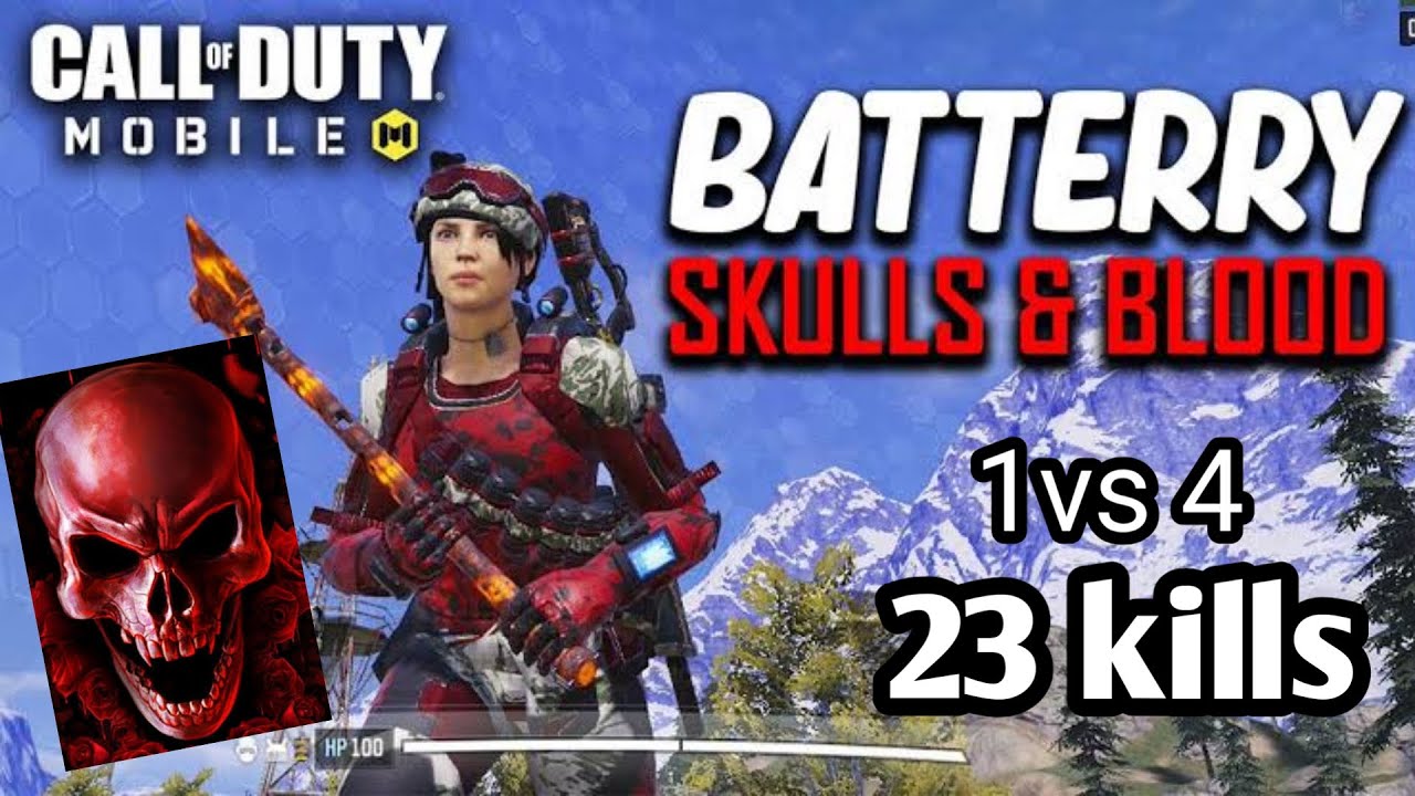 Battery skulls and blood gameplay ll Call of duty mobile battel royal ...