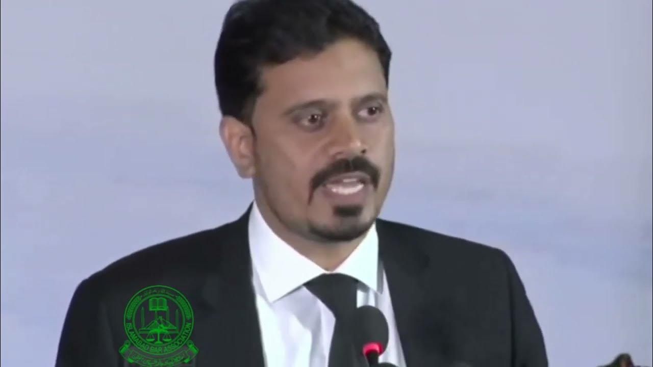 President IBA Chaudhary Qaiser Imam addressing at Inaugural Ceremony of Lawyers Complex ...