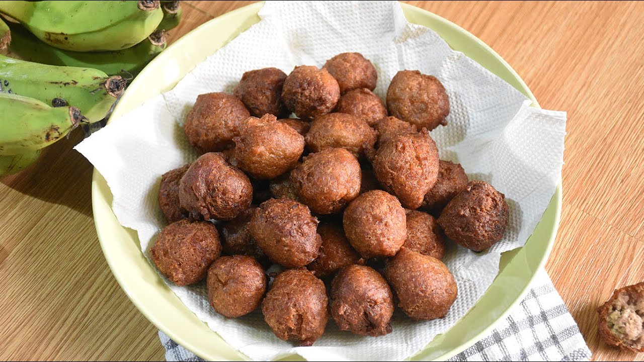 CEKODOK PISANG GEBU | Banana Fritter Balls - YouTube