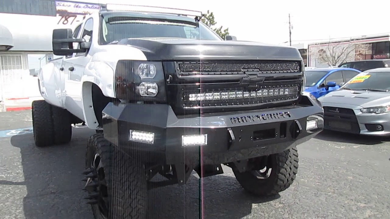 2008 Chevy Silverado 3500 Huge lift, Dually Custom truck - YouTube