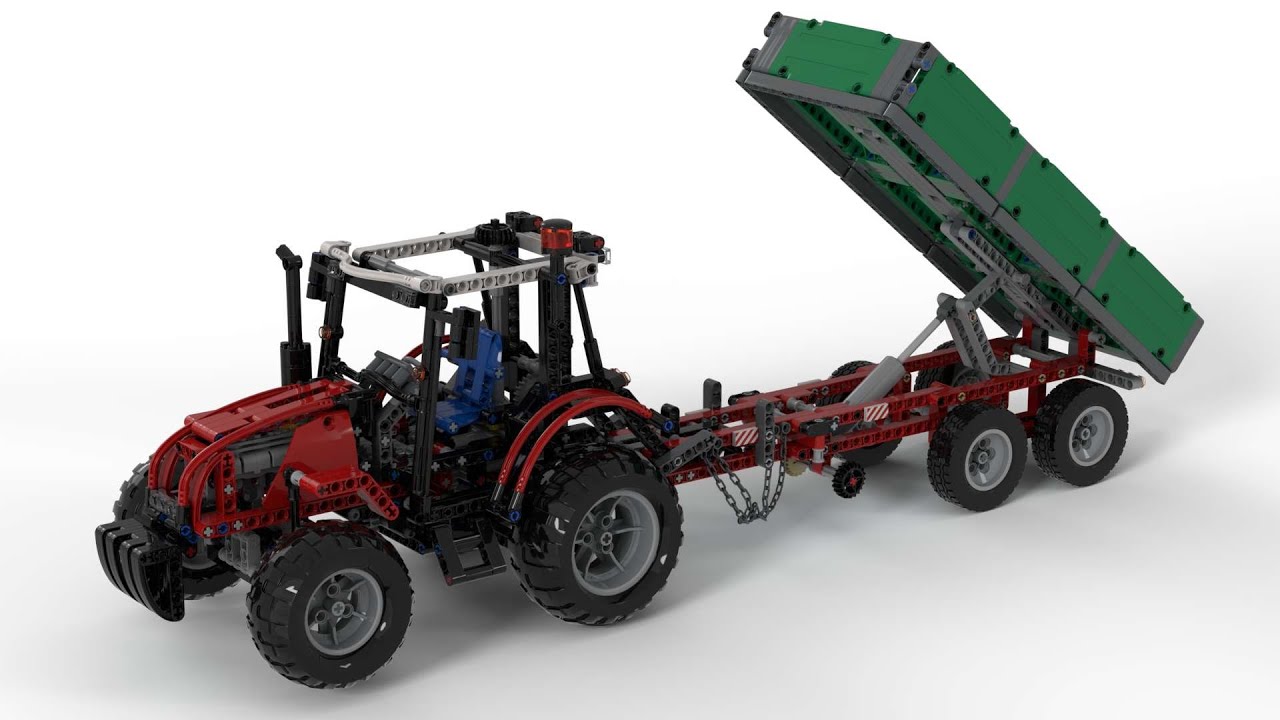 Lego 8063 Tractor with Trailer Speed Build Studio Bricklink LDD by ...