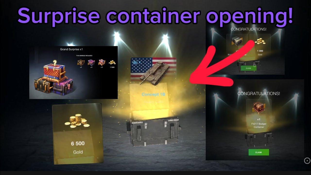 Shocking! Wotblitz surprise container opening!😱 x10! - YouTube