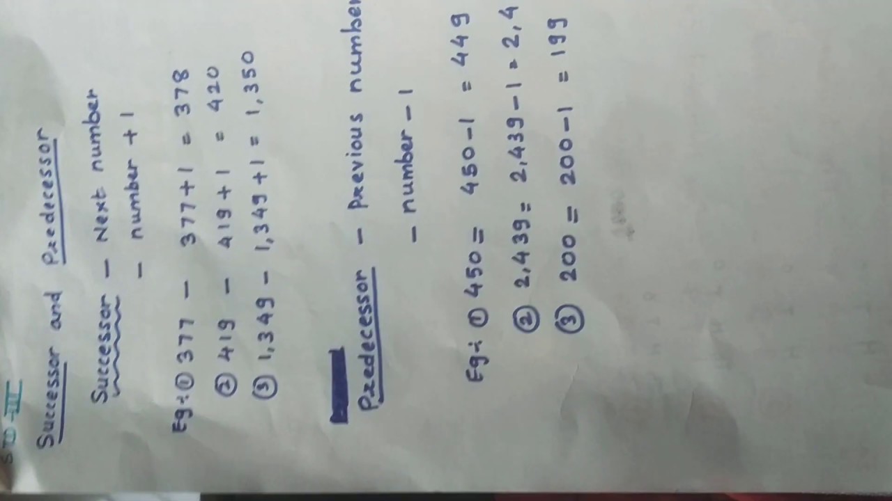 Std 3 Math L-2Numbers P-9 - YouTube