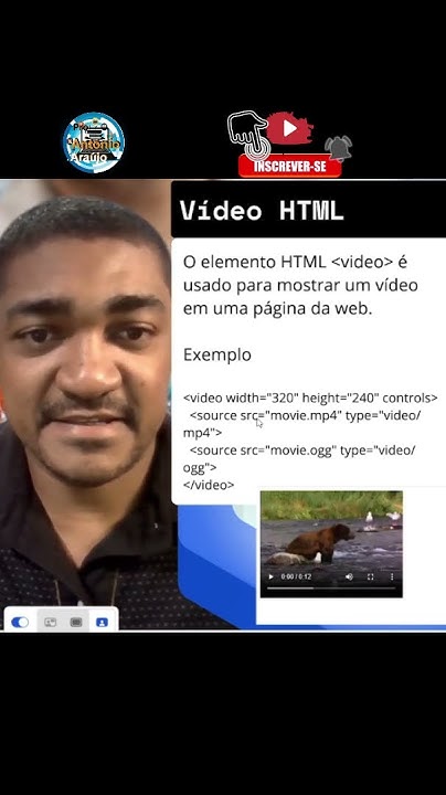 Como inserir video em paginas HTML - YouTube