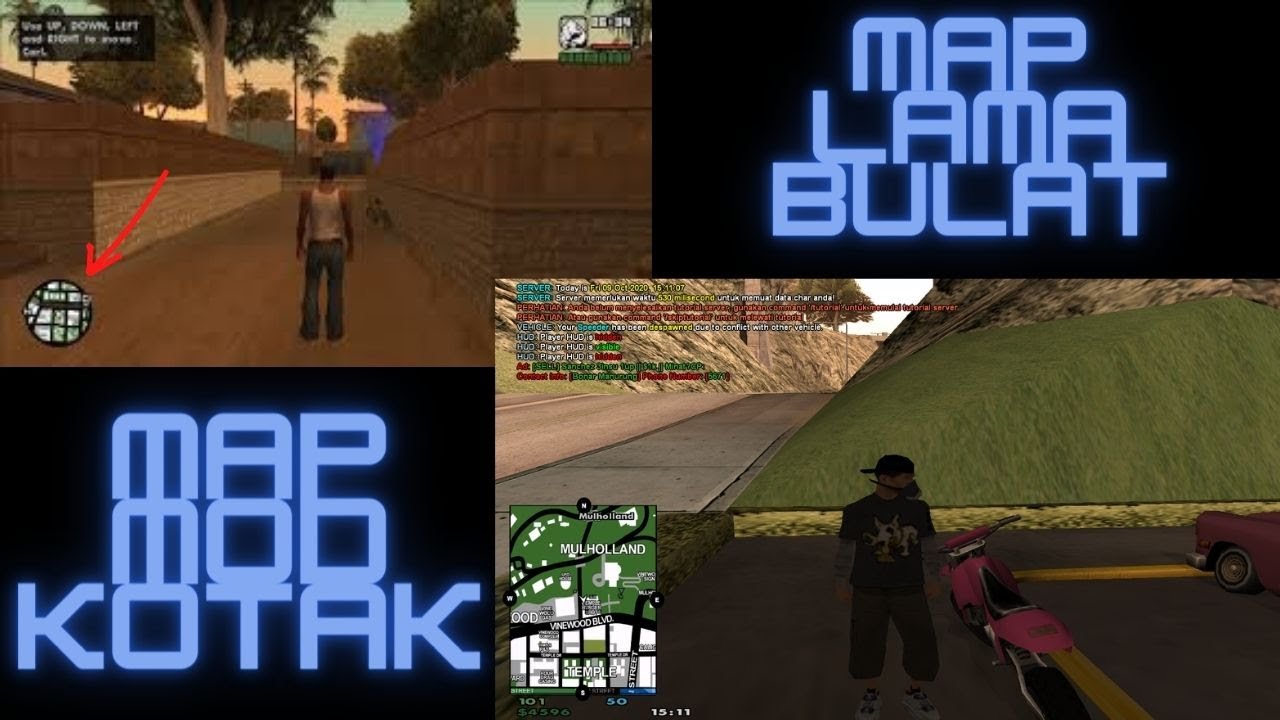 Cara merubah Map di GTA san andreas JGRP - YouTube