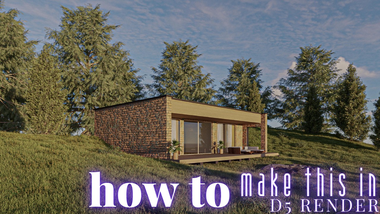 HOW TO RENDER THIS HOUSE WITH D5 RENDER - YouTube