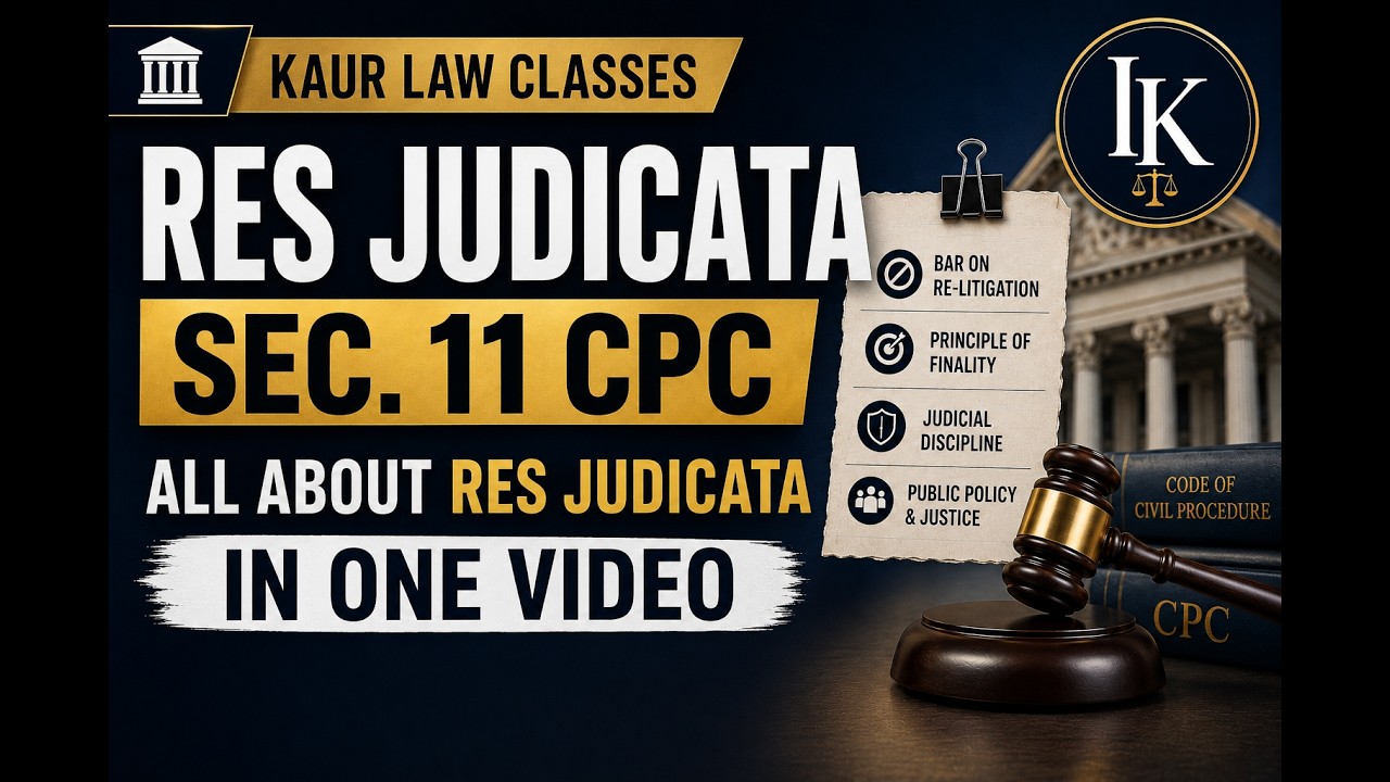 RES JUDICATA Sec.11 of CPC - YouTube