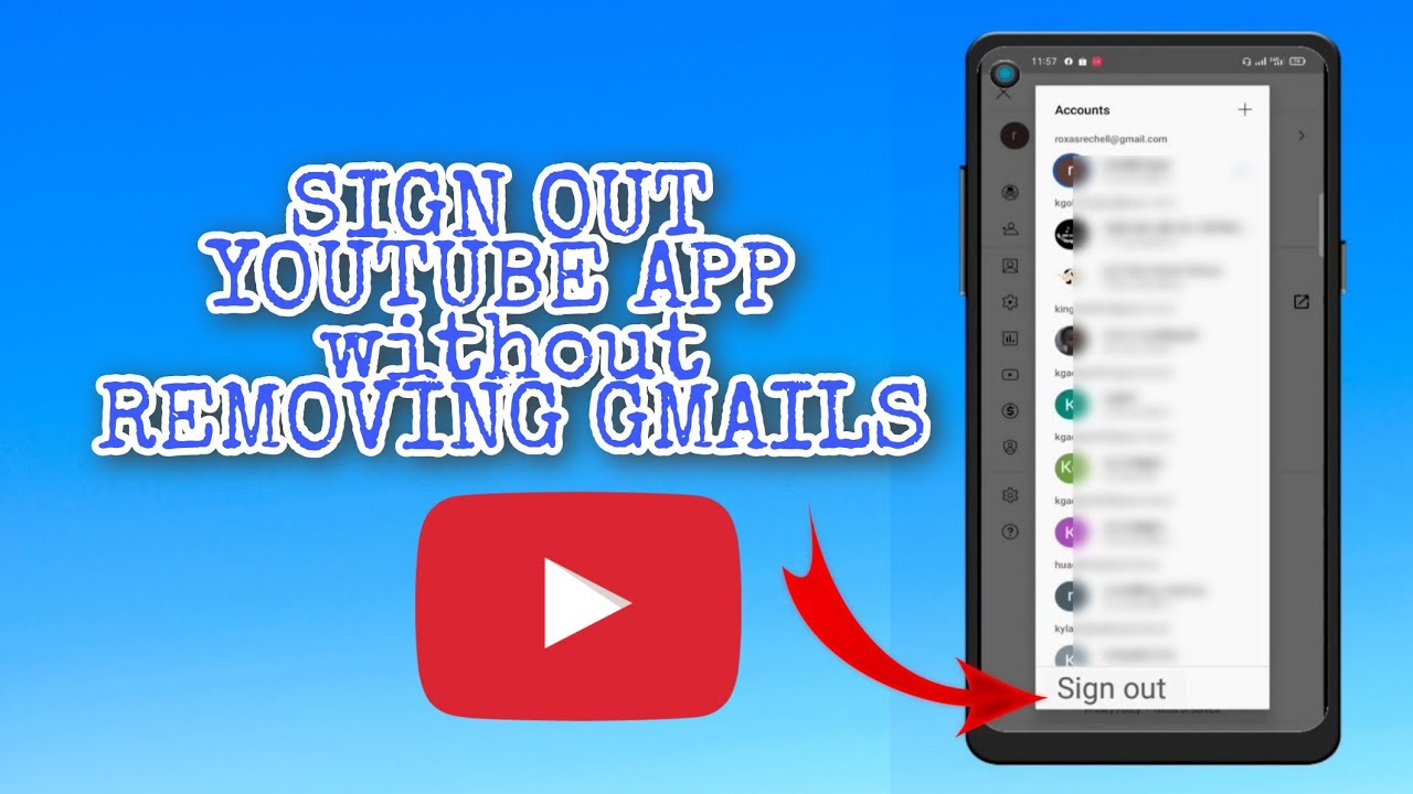 How to sign out Youtube app - YouTube