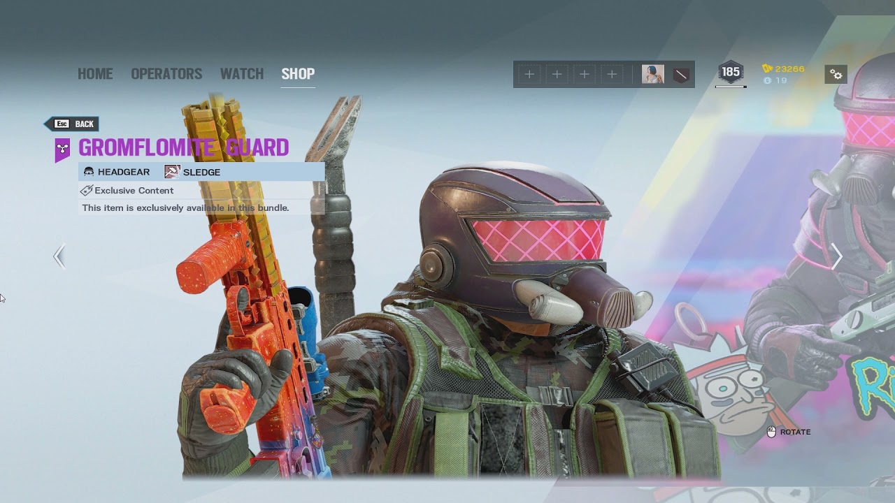 RAINBOW SIX SIEGE EXTRAS - SLEDGE GROMFLOMITE BUNDLE - YouTube