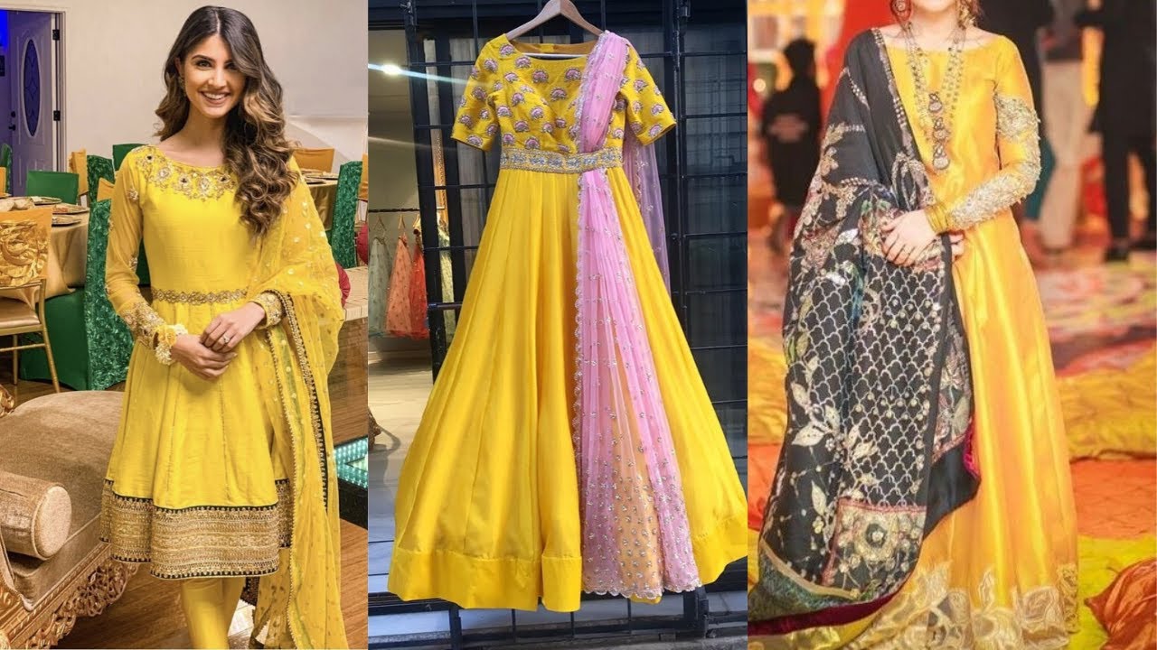 Top Stylish & Gorgeous Yellow Dress Collection || Yellow Dress Design ...