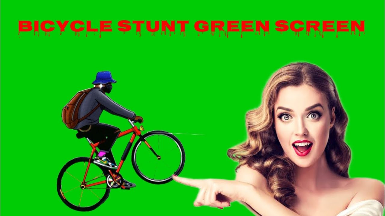 Bicycle Stunt Green Screen Video #nocopyright #greenscreen - YouTube