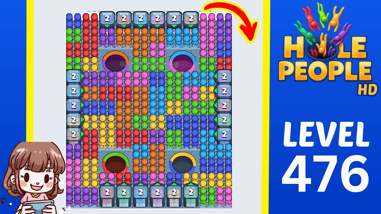 Hole People Level 476 Solution Walkthrough - YouTube