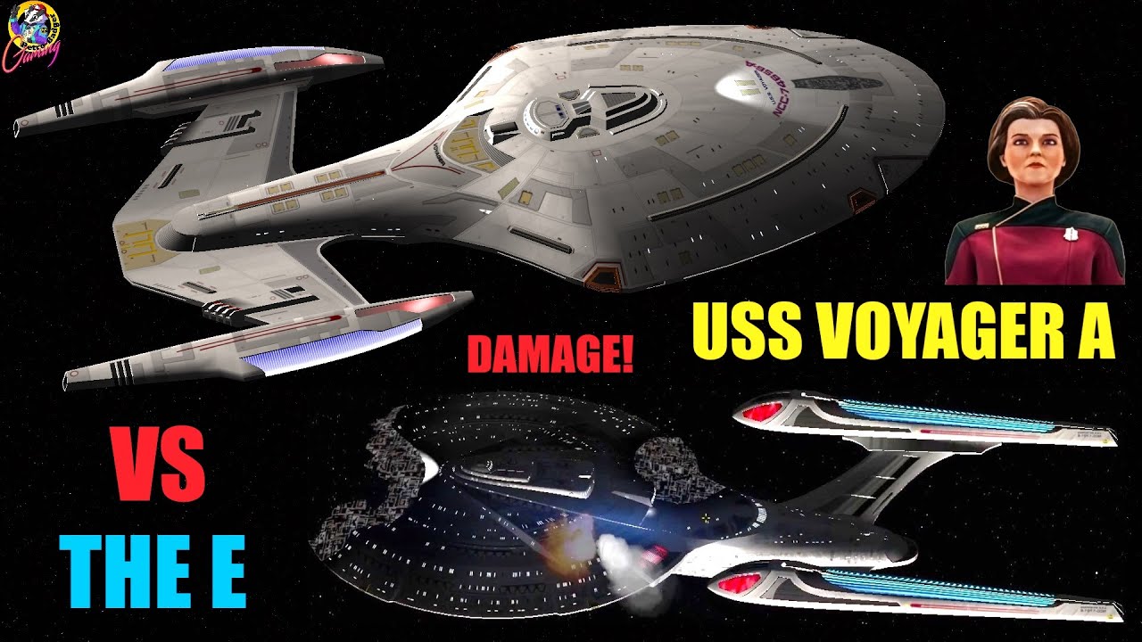 USS Voyager A VS USS Enterprise E - Both Ways - Star Trek Starship ...