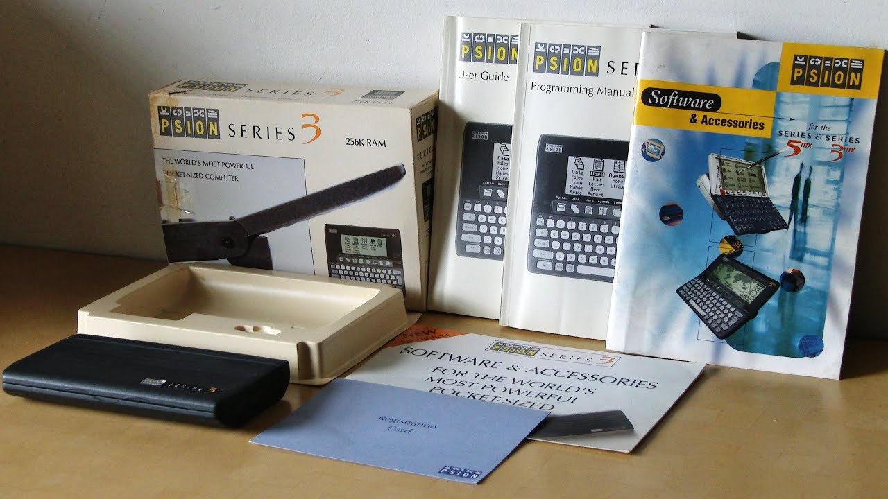 Vintage 1991 Psion Pocket Computer PDA - YouTube