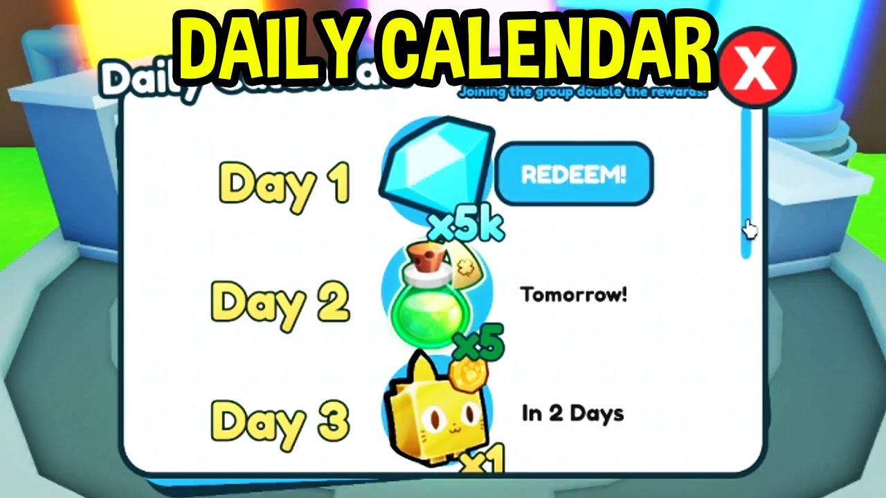 DAILY REWARDS In Pet Simulator X (Roblox) - YouTube