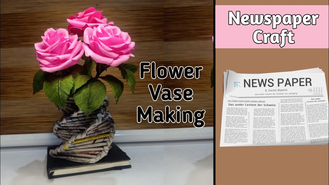How To Make Paper Make | Waste Newspaper | Simple Craft Video | Waste ...