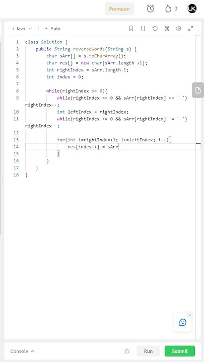 LeetCode # 151. Reverse Words in a String Short - YouTube