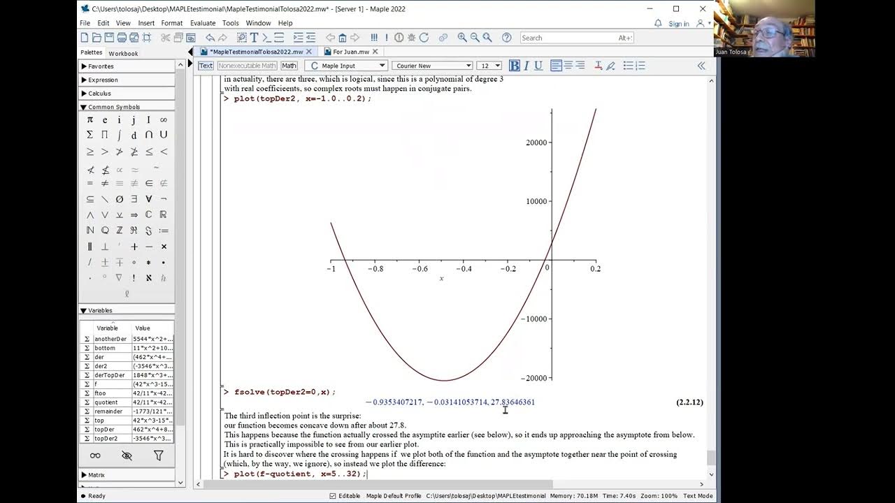Examples of Maple in Research and Teaching - YouTube