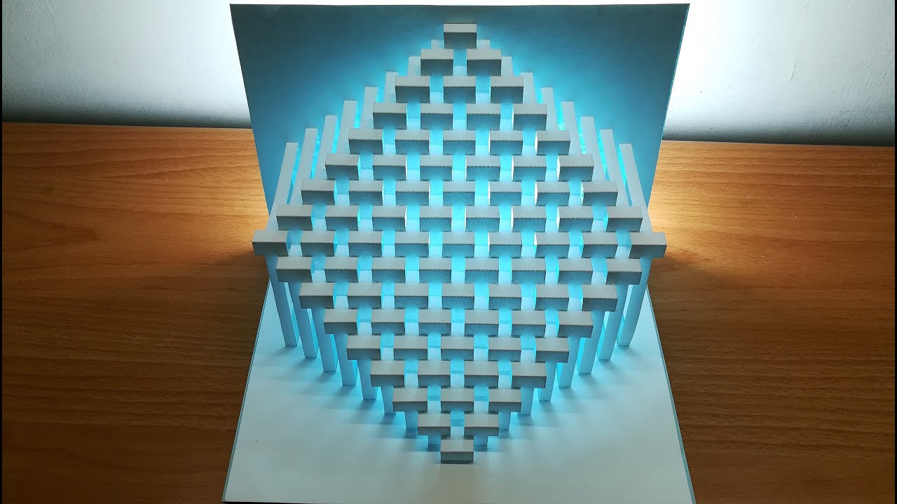 3d geometric｜Geometric Pop up card｜paper art geometric｜kirigami｜origami ...