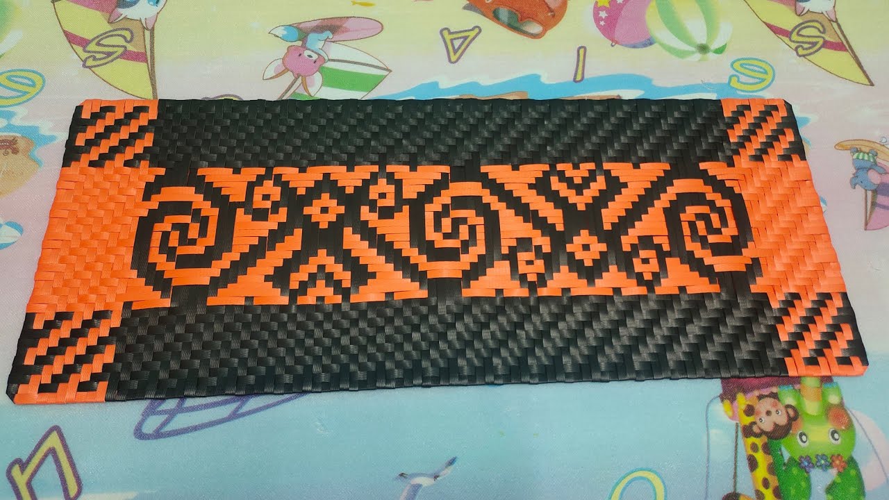Anyaman Corak Bungai Kemudang || Corak Tradisional. (Full Step) # ...