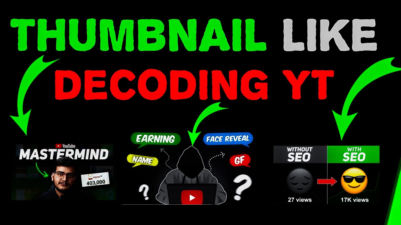 How To Make The Best Youtube Thumbnails Decoding Yt Youtube
