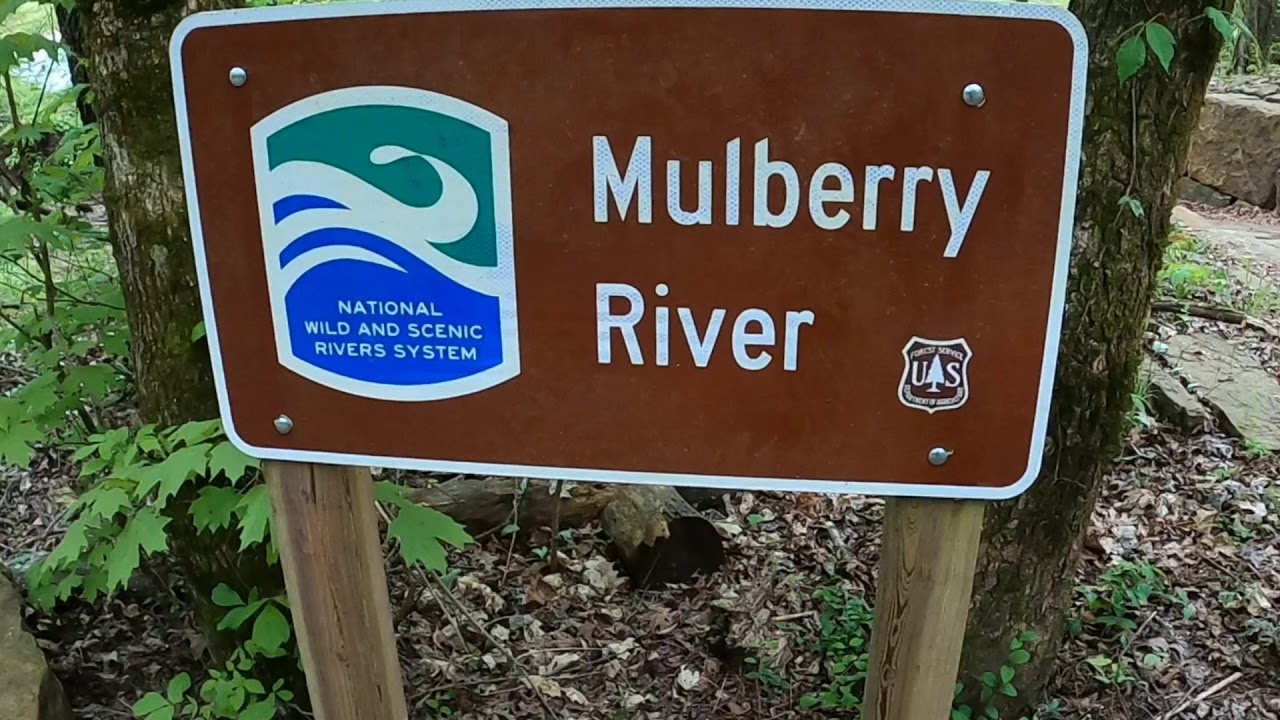 Mulberry River floating launch points Ozark National Forest Arkansas ...