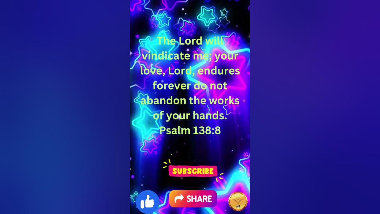 The Lord will vindicate me; your love, Lord, - YouTube