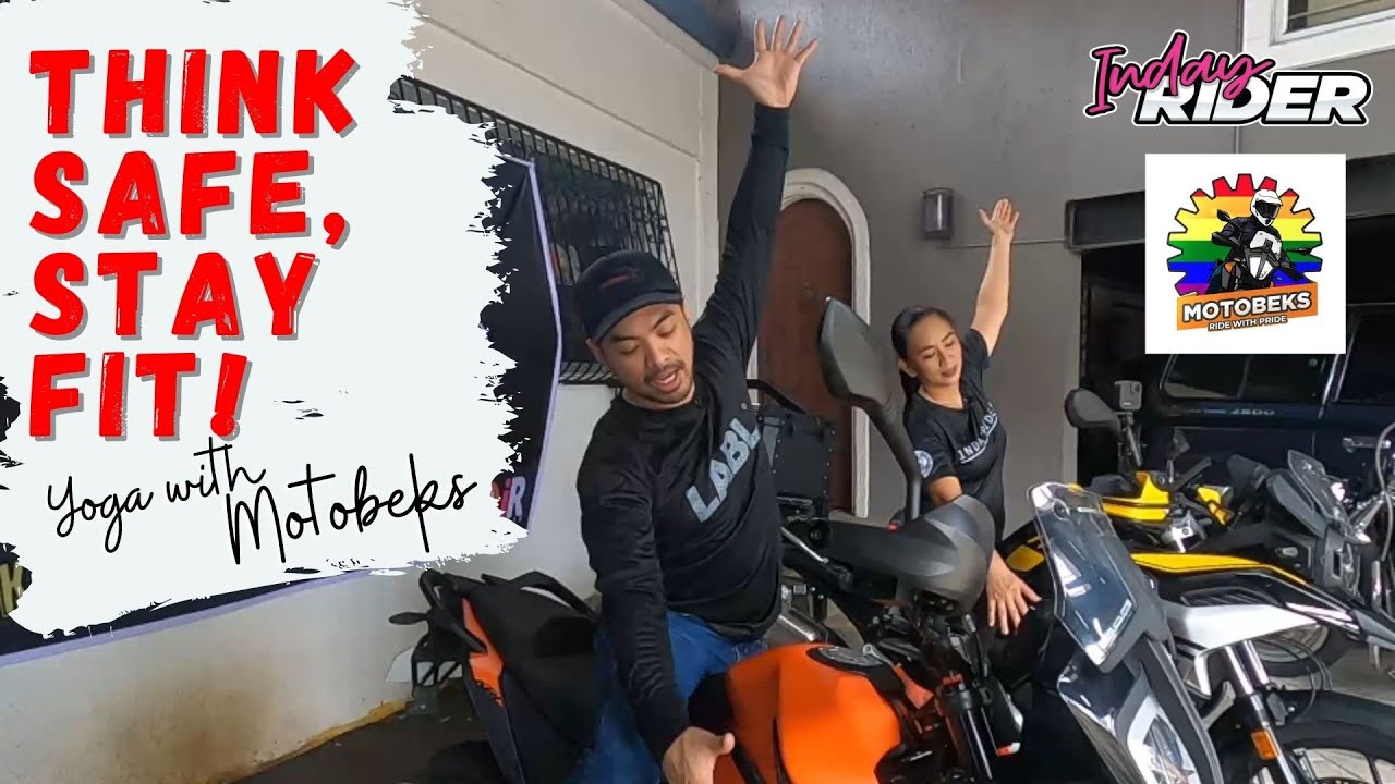 Motorcycle Yoga Exercises with Motobeks - YouTube