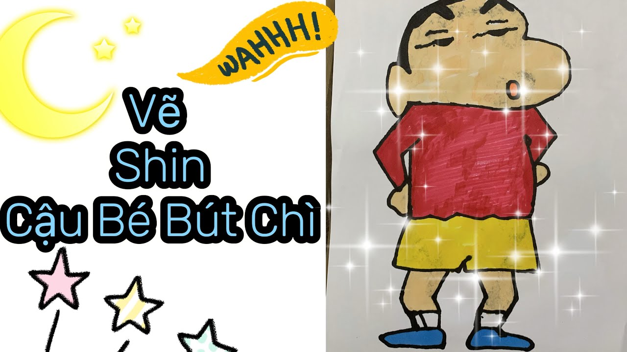 Cách Vẽ Shin ( Cậu Bé Bút Chì ) - How to draw Shin ( pencil boy ) - YouTube