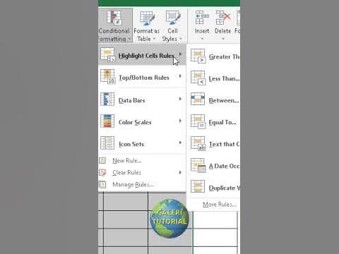 TUTORIAL MEMBUAT TABEL MICROSOFT WORD CONDITIONAL FORMATTING #shorts ...