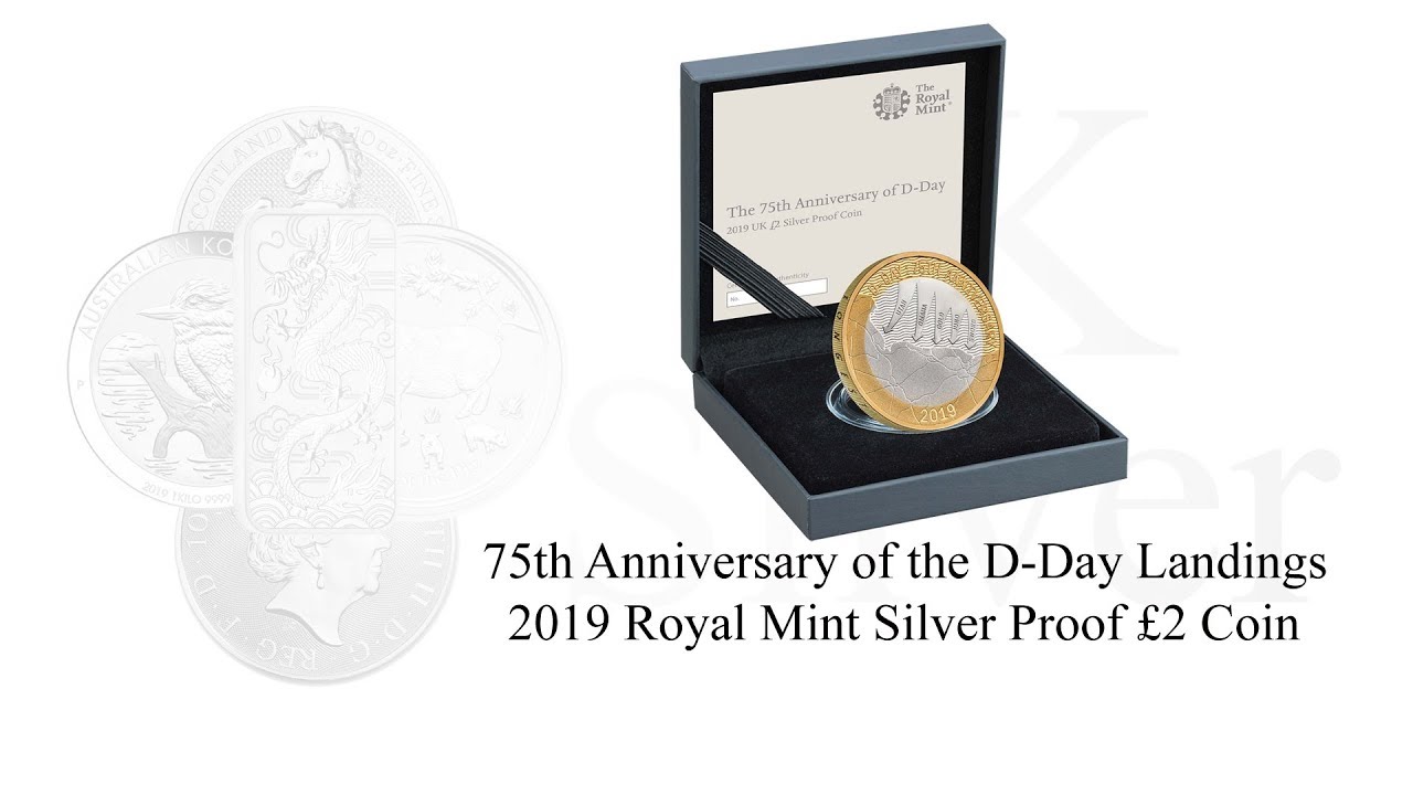 Royal Mint 75th Anniversary of the D-Day Landings 2019 £2 Silver Proof ...