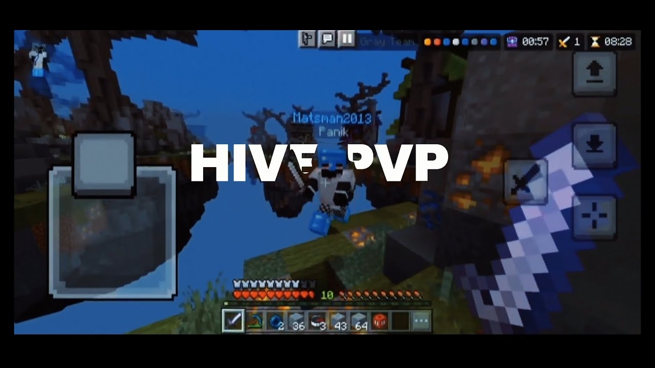 Split - 1nonly Minecraft Hive Mobile pvp montage - YouTube