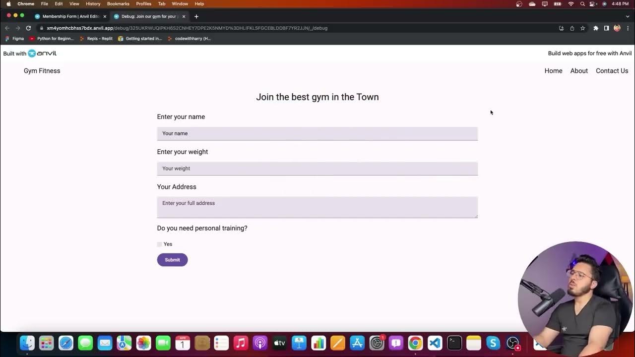 I Created this website using Pure Python _ Anvil Tutorial 🔥#python #website - YouTube