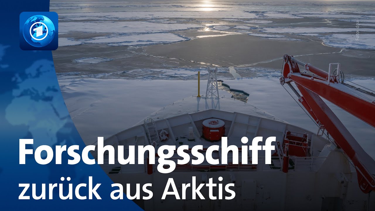 Forschungsschiff „Polarstern“ von Expedition in der Arktis zurück - YouTube