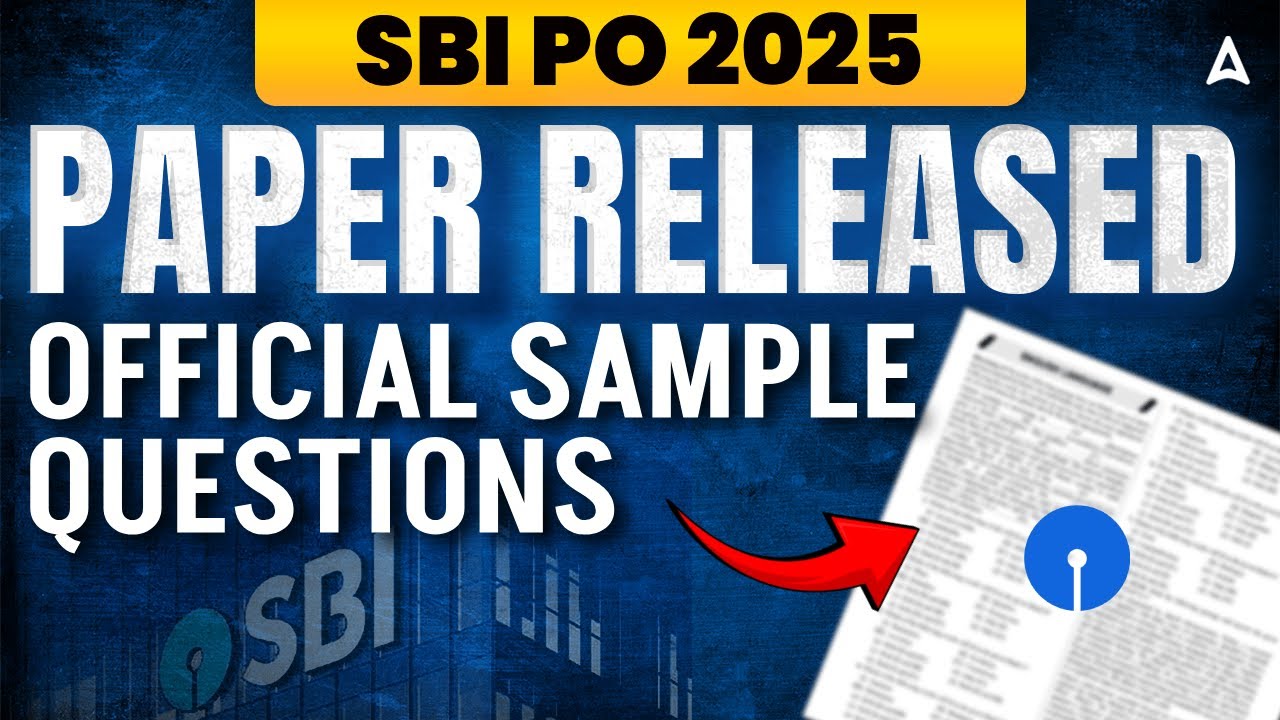 SBI PO 2025 Paper Released | SBI PO PET Paper 2025 | SBI ने यह क्या ...