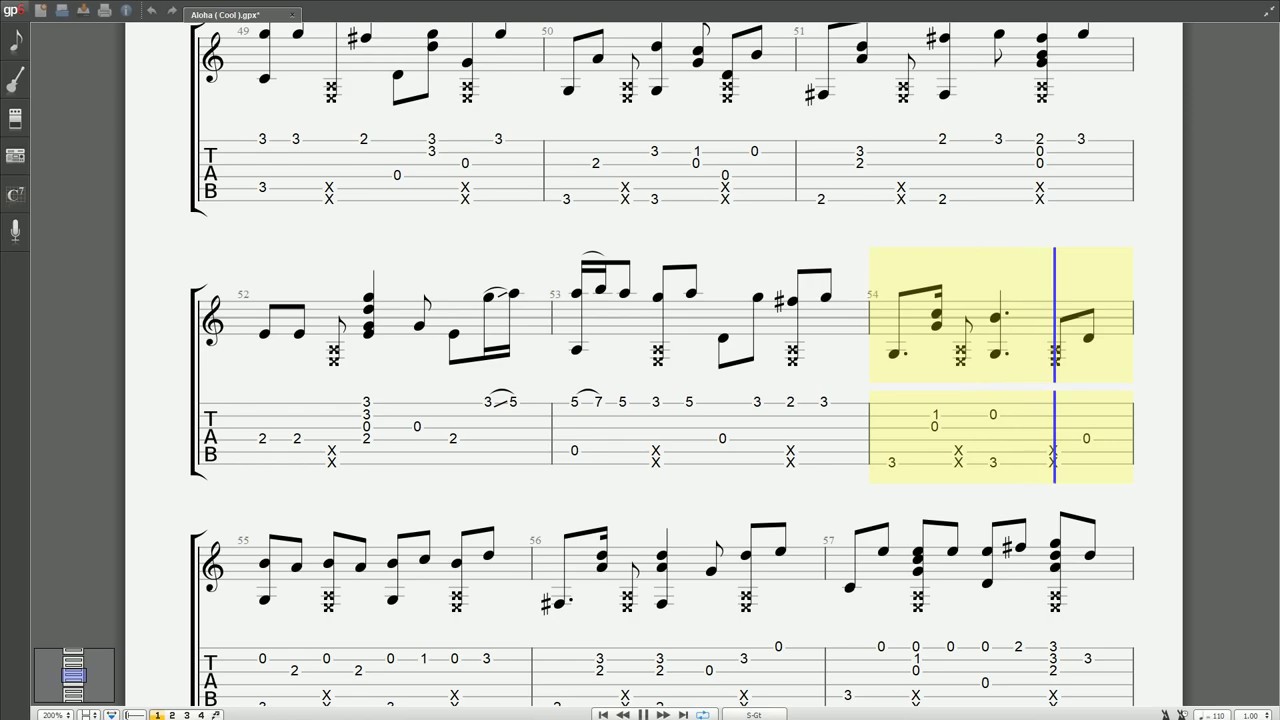 [TAB GUITAR] Aloha - Cool - YouTube