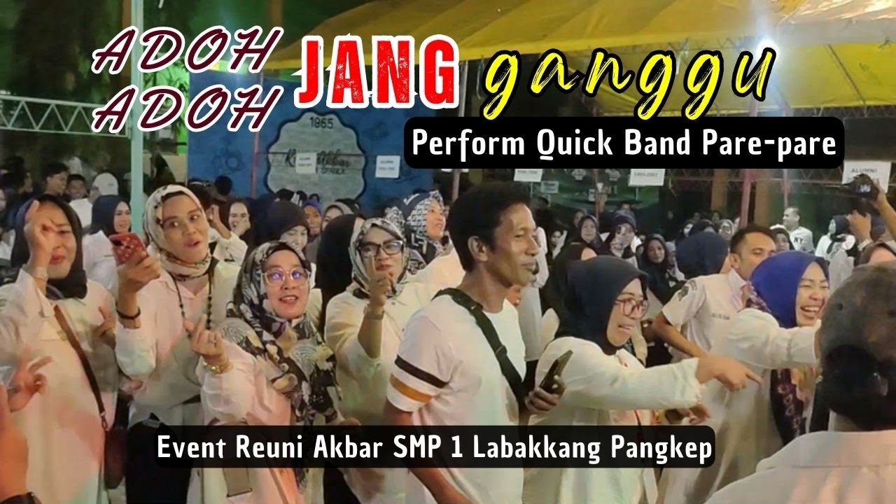 JANG GANGGU SHINE OF BLACK || PERFORM QUICK BAND PARE PARE || At. SMP 1 LABBAKANG PANGKEP - YouTube
