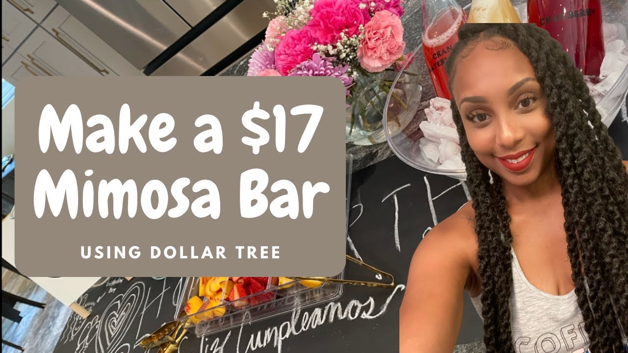 Easy & AFFORDABLE $17 Mimosa Bar Using Dollar Tree ONLY🍾 - YouTube