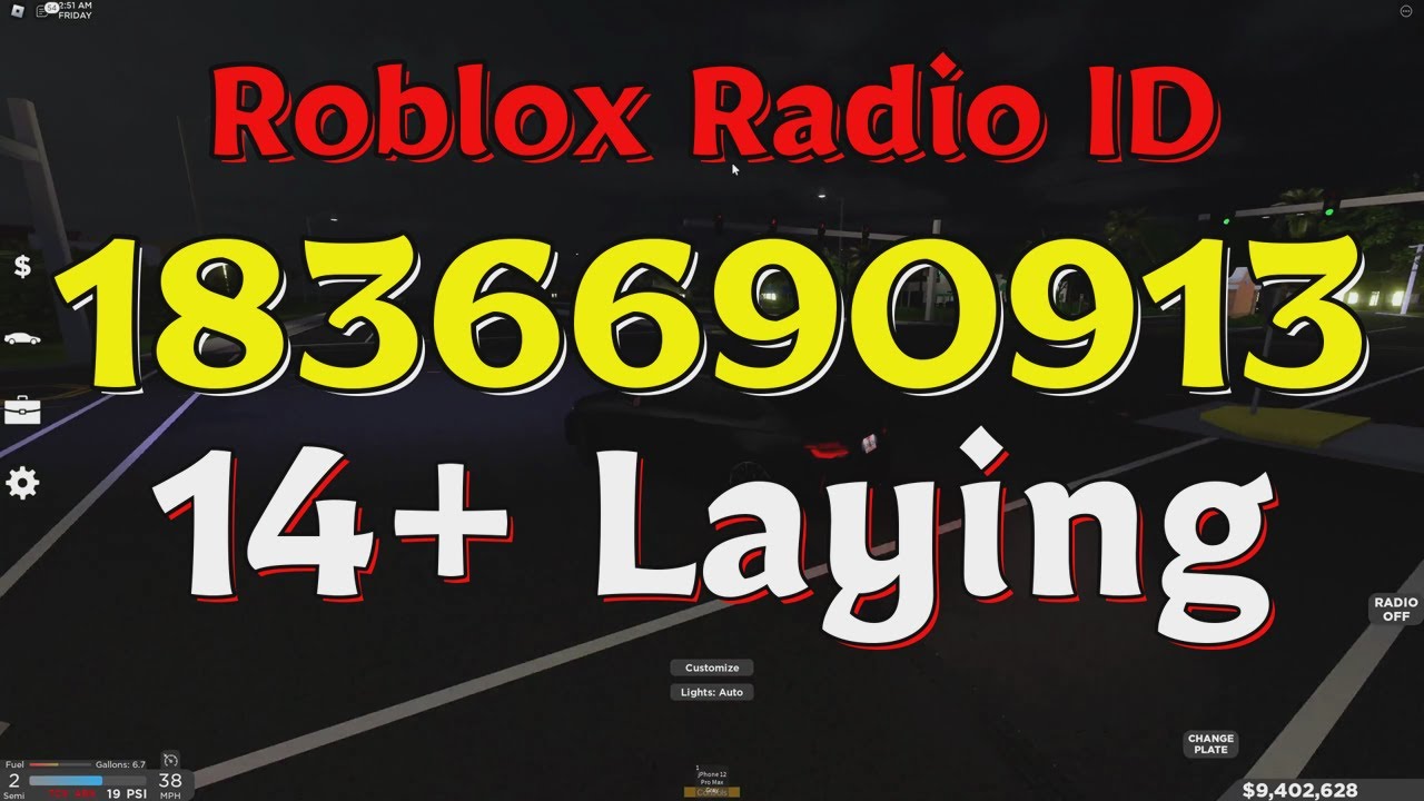 Laying Roblox Radio Codes/IDs - YouTube