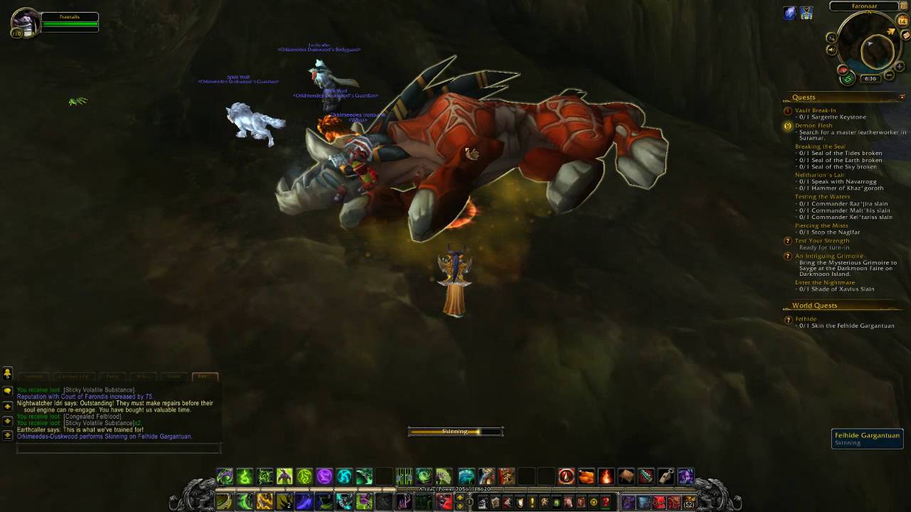 World of Warcraft Felhide Azsuna Legion World Quest Guide - YouTube