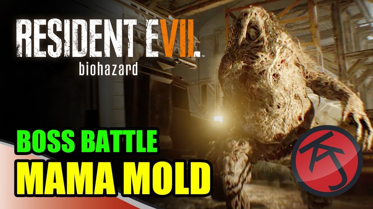 Resident Evil 7 - BOSS BATTLE - CHRIS VS MAMA MOLD - YouTube