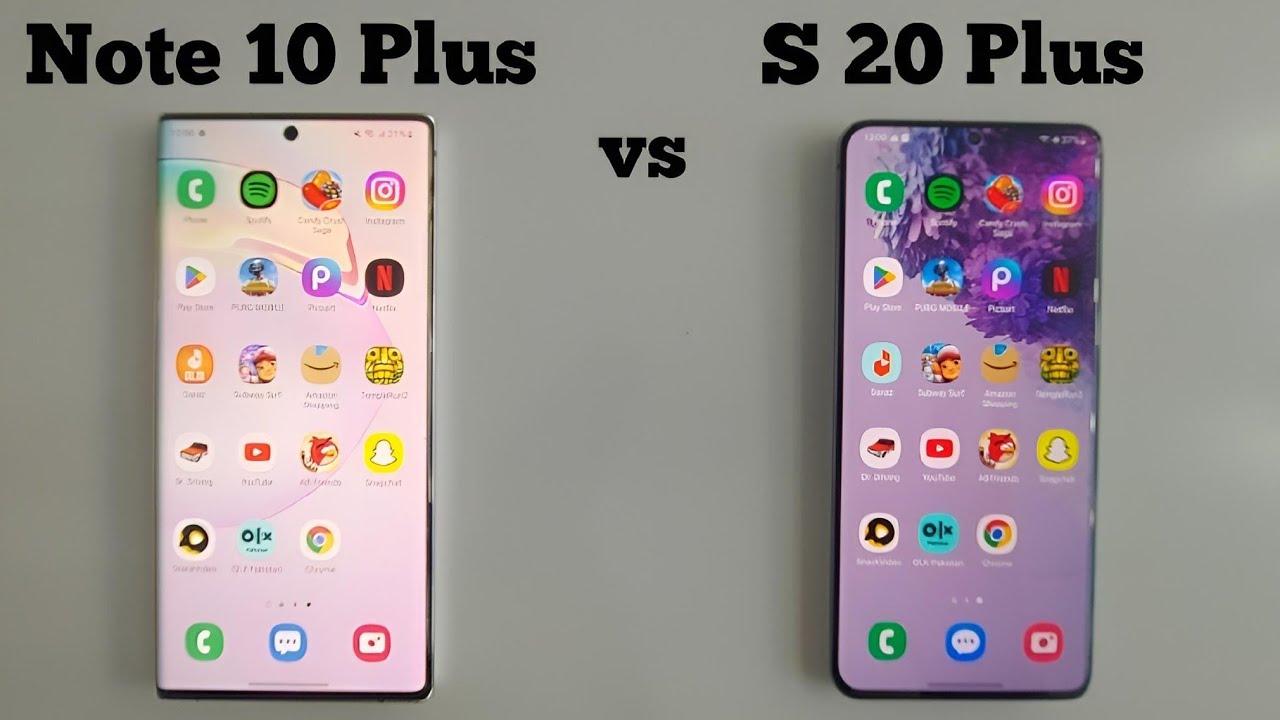 Samsung Note 10 Plus VS S20 Plus || Speed Test - YouTube