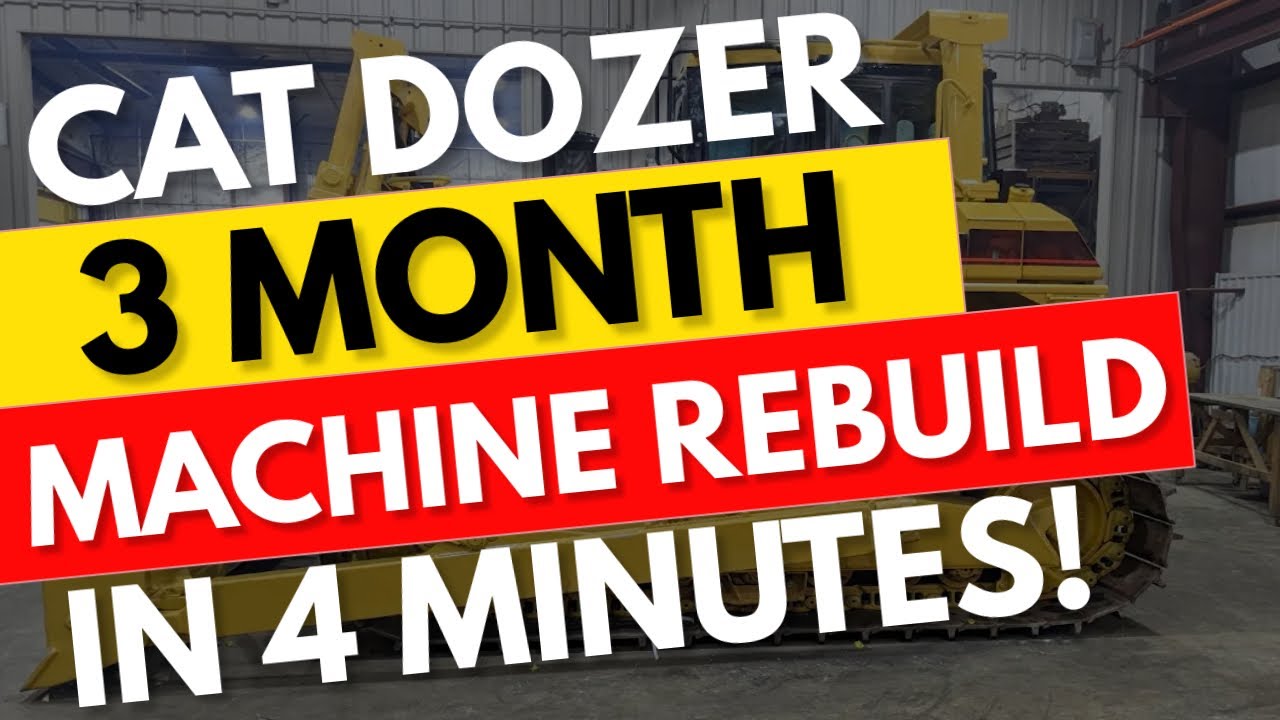Time-Lapse of a Complete Caterpillar Dozer Rebuild: 3 Months in 4 ...